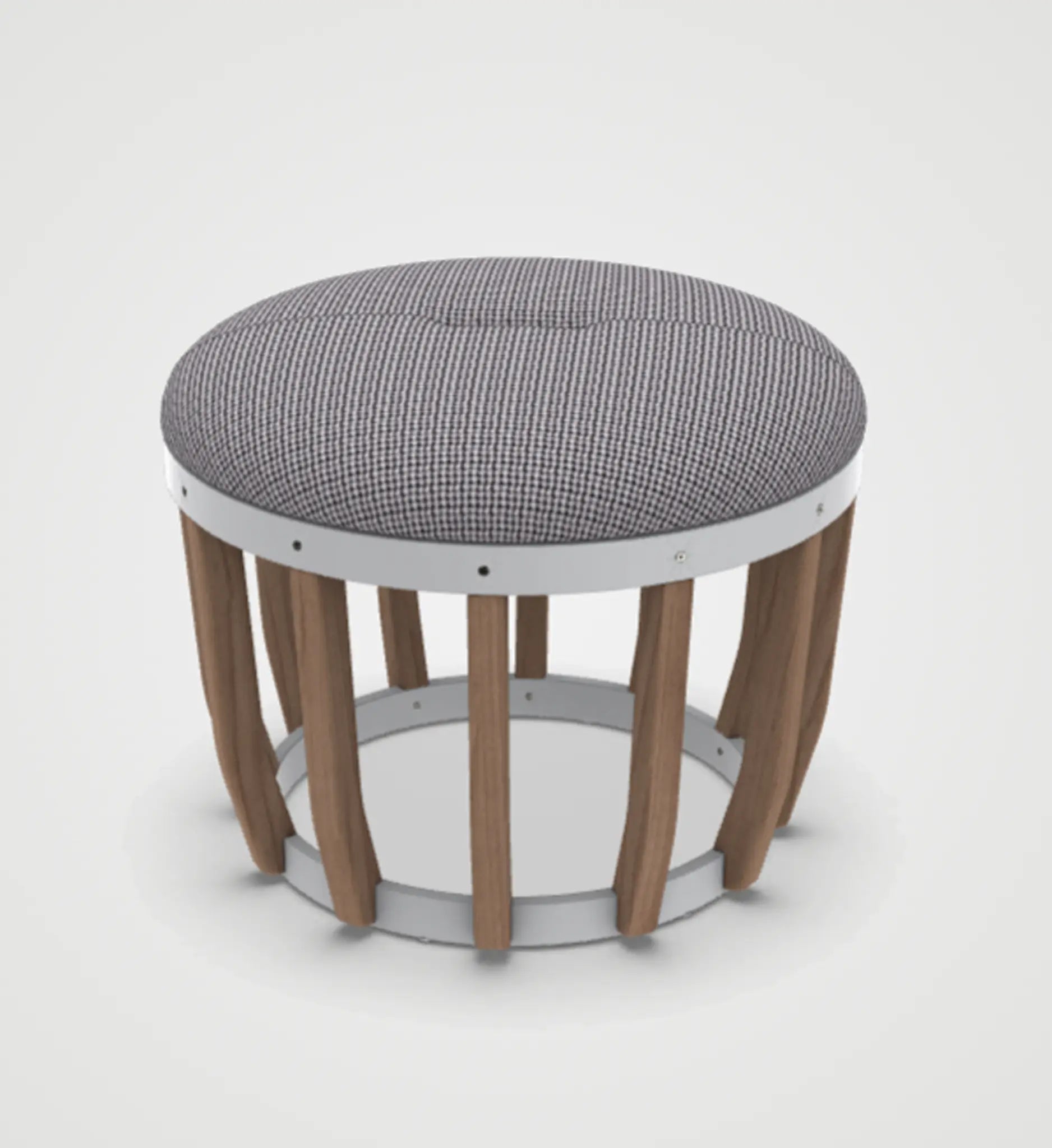 Ethimo Swing Pouf White By Tresori - Setinone.ae